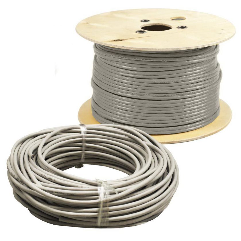 50m CAT 6 Netzwerk Kabel Verlegekabel SOLID Ethernet 4x2xAWG23/1 S/FTP ...